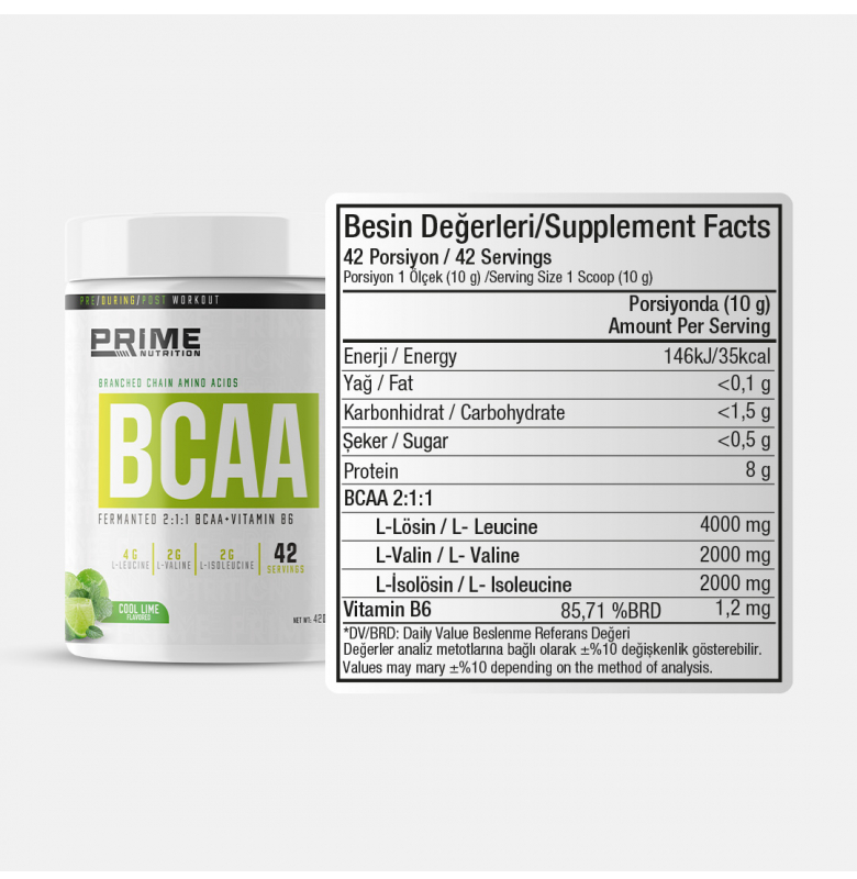 Prime Nutrition BCAA 2:1:1 Cool Lime