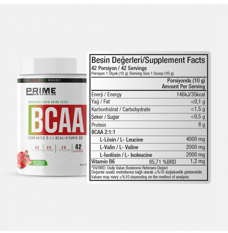 Prime Nutrition BCAA 2:1:1 Karpuz&Çilek