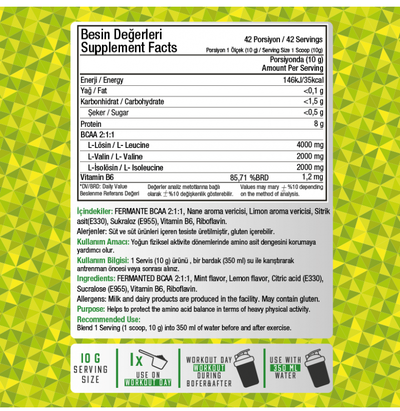 Prime Nutrition BCAA 2:1:1 Cool Lime