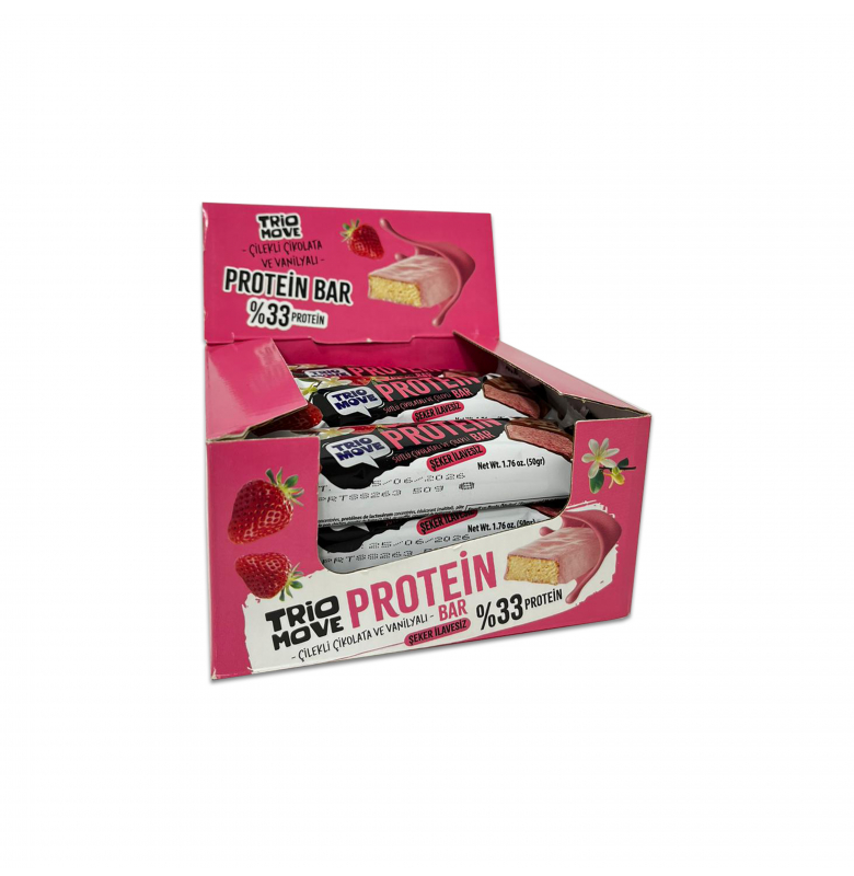 Trio Move %33 Protein Bar Çilek